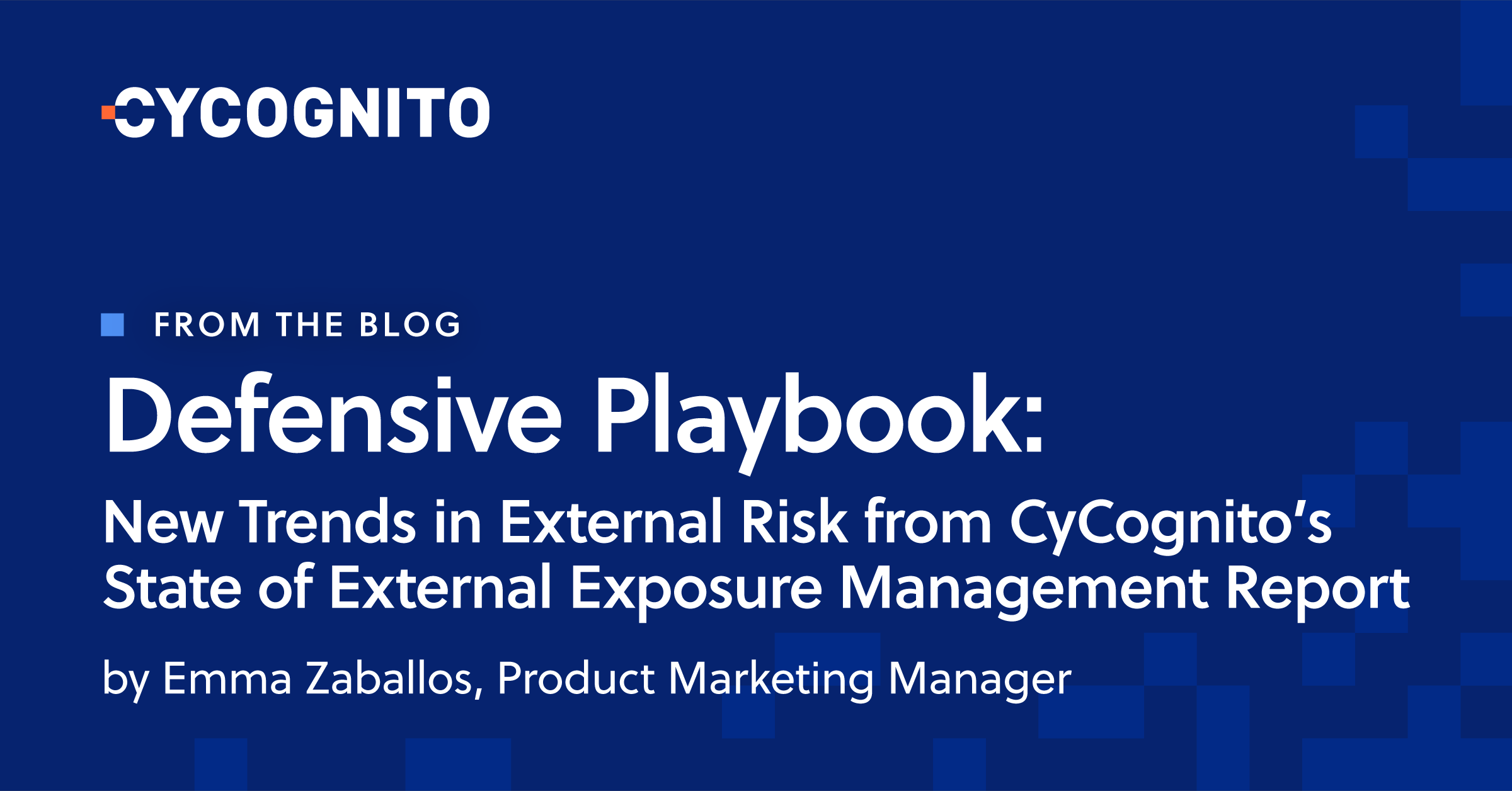 Defensive Playbook: Understanding New Trends in External Risk with CyCognito’s State of External ...