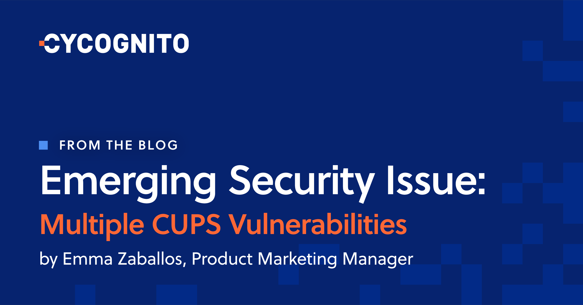 Emerging Security Issue Multiple Cups Vulnerabilities Cycognito
