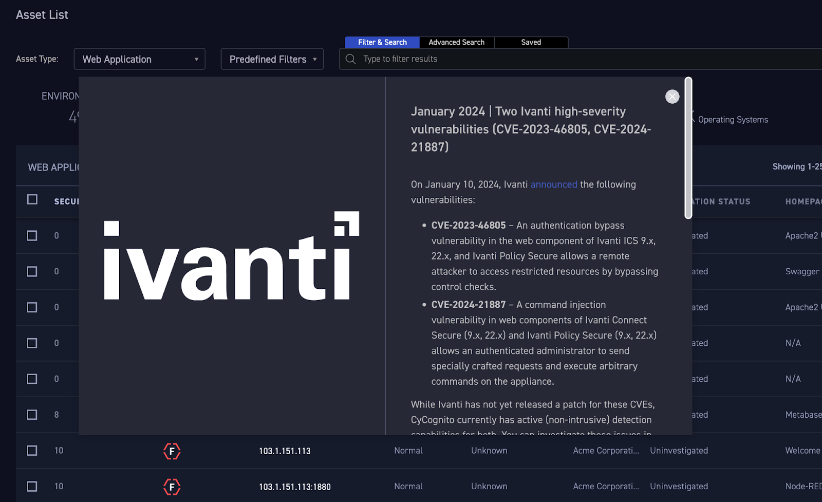 Emerging Security Issue: Ivanti Vulnerabilities CVE-2023-46805 and CVE ...