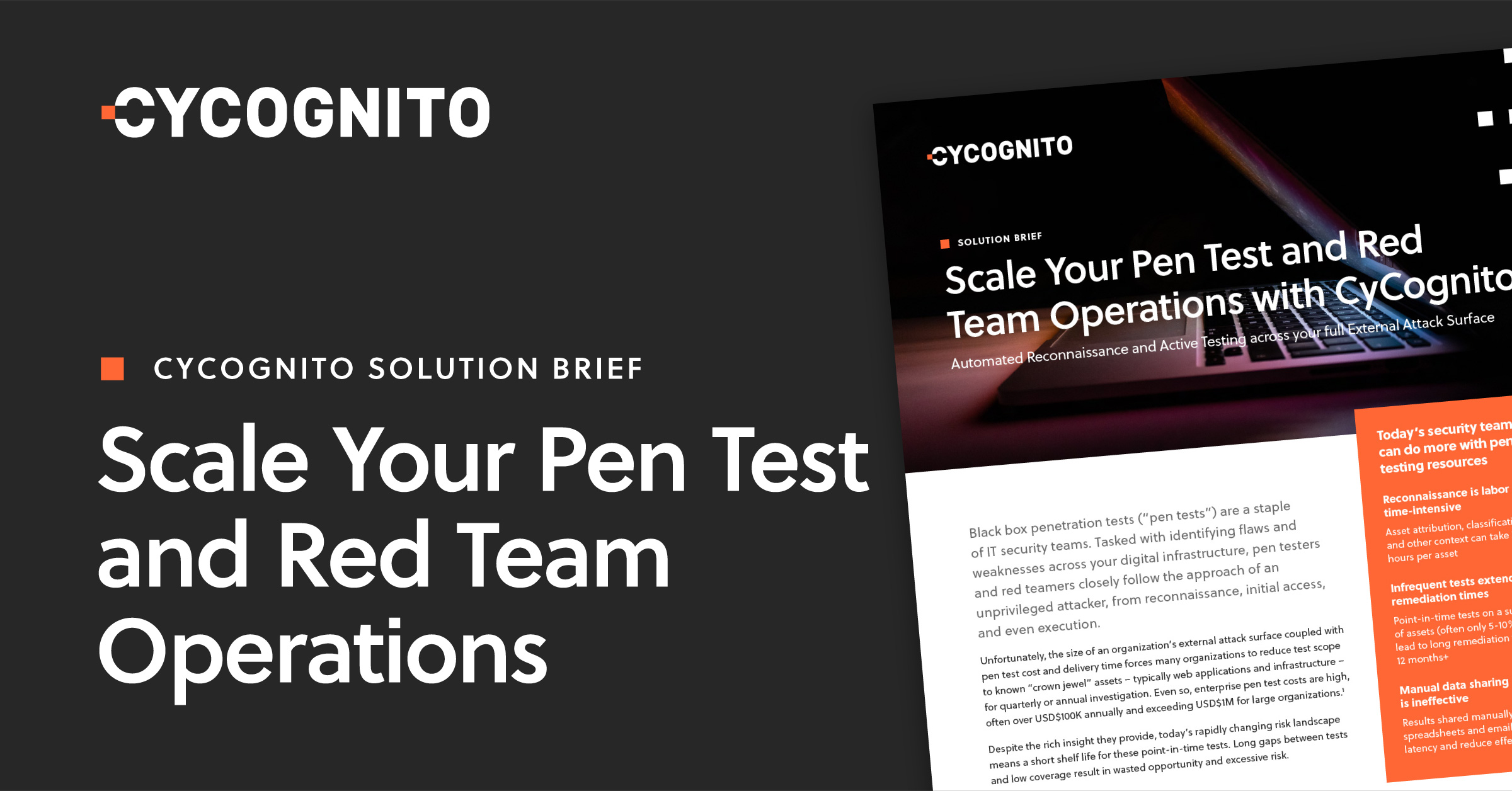 Scale Your Pen Test and Red Team Operations with CyCognito | CyCognito