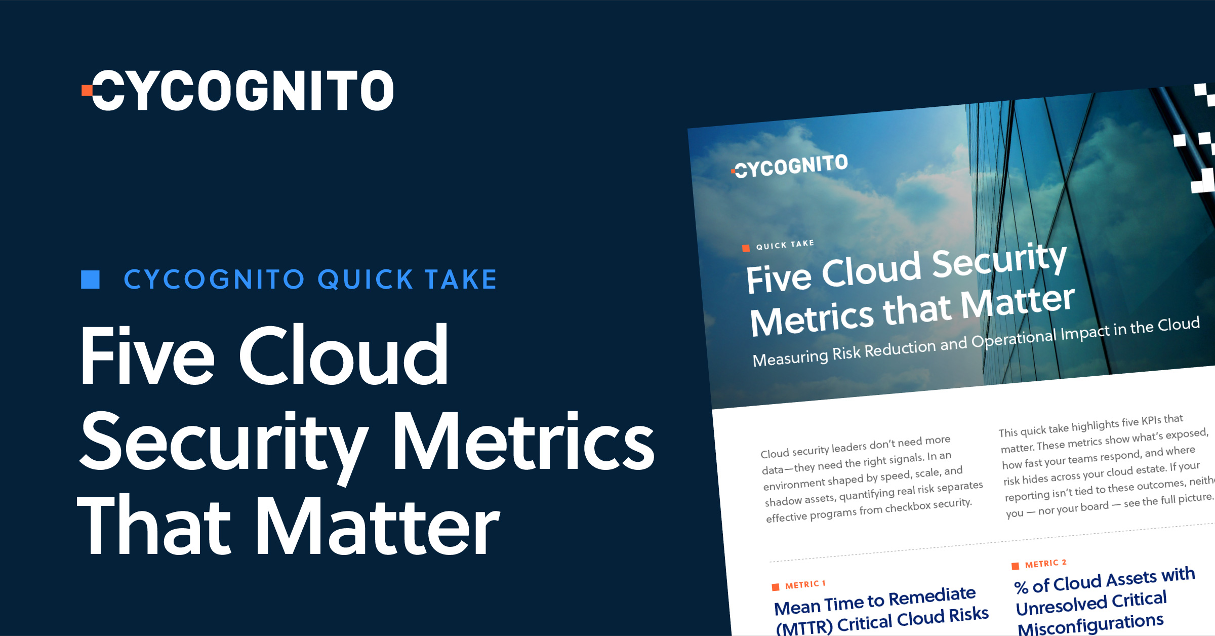 Five Cloud Security Metrics That Matter | CyCognito