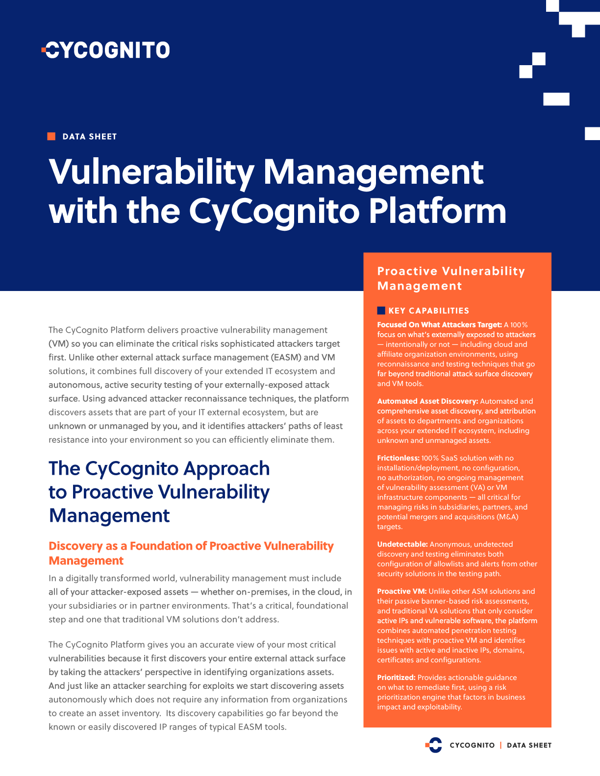 Vulnerability Management with the CyCognito Platform | CyCognito